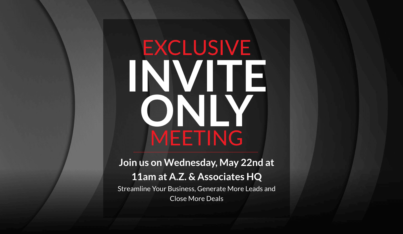 Invite Only Meeting
